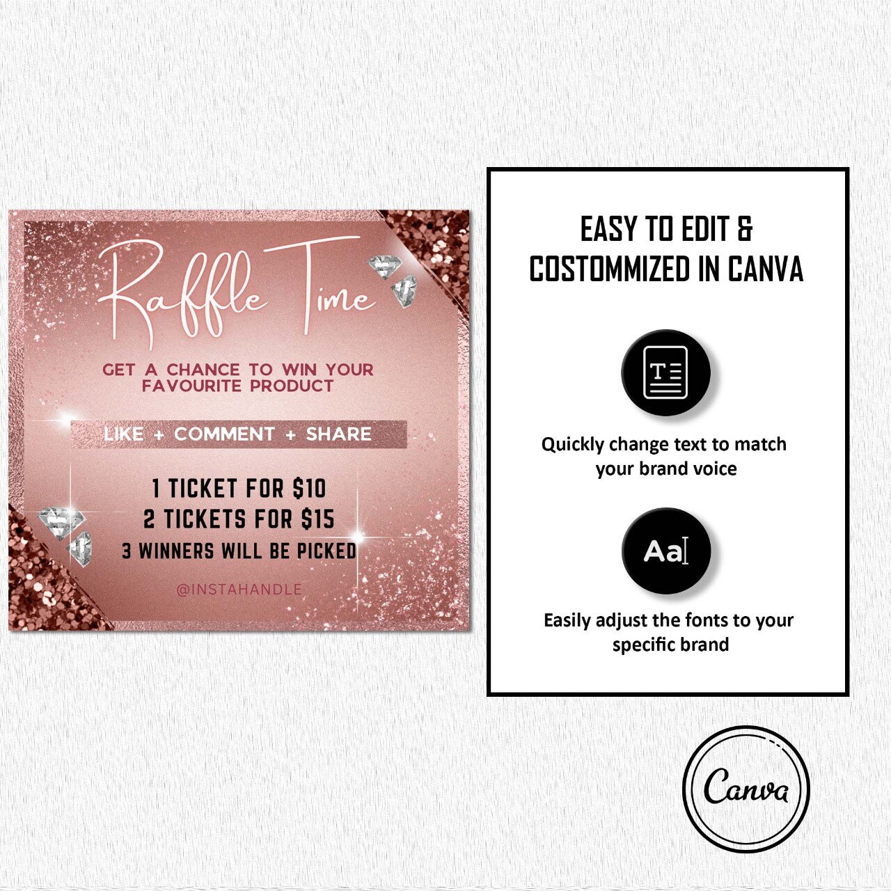 Raffle Flyer Social Media Flyer Lash Raffle Template - Etsy