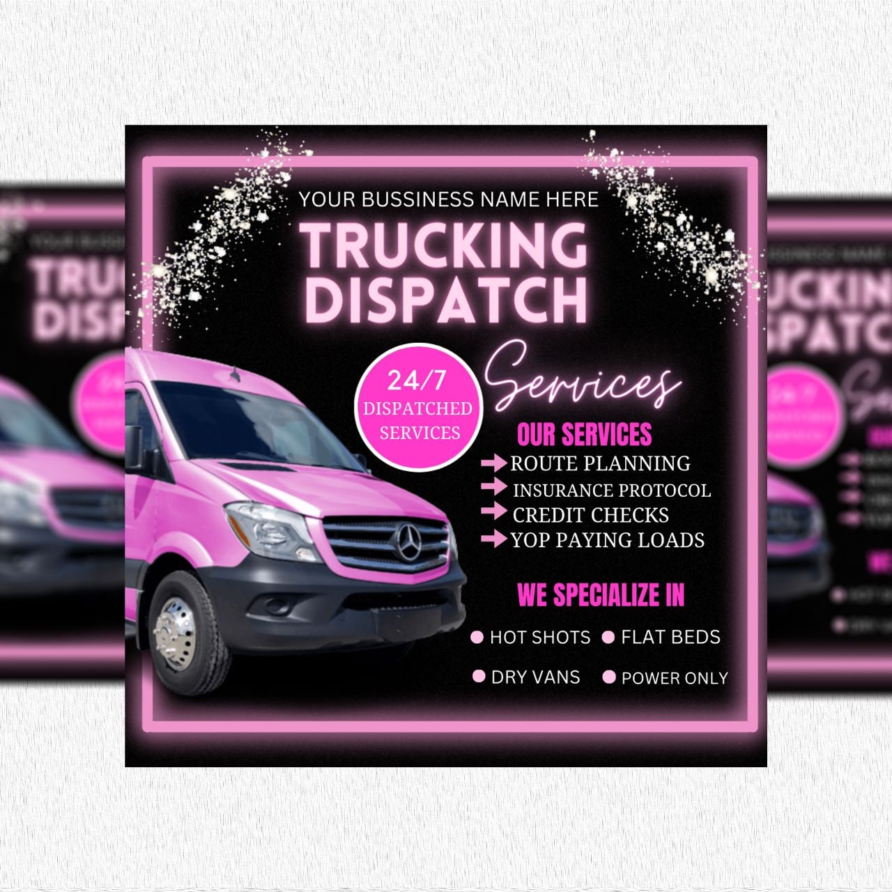 Trucking Flyer, Freight Dispatching, Dispatching Flyer, Trucking ...