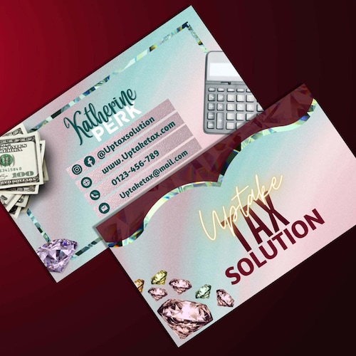 DIY Tax Business Card Tax Prep Business Card Tax Flyer - Etsy