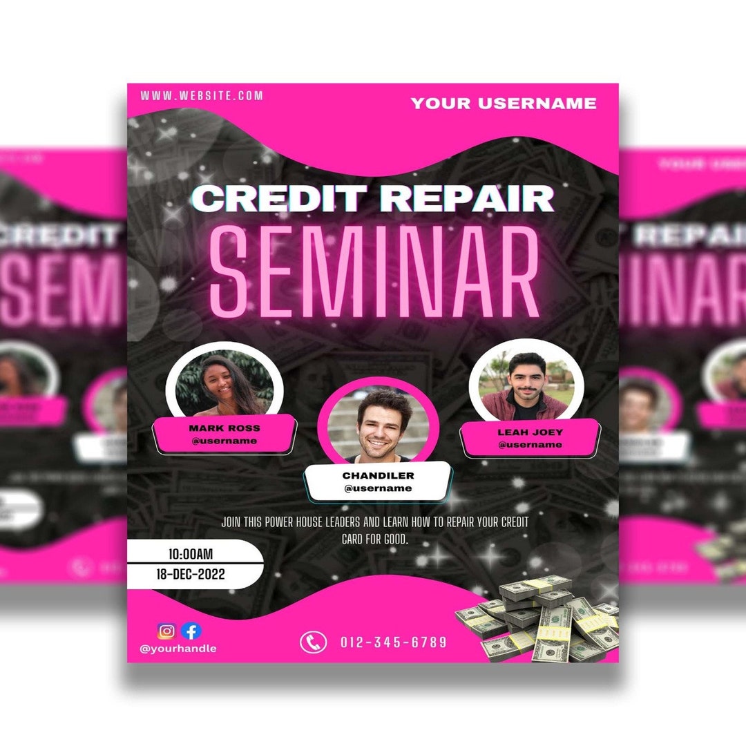 Credit Repair Flyer Credit Restoration Template Crdit Flyer - Etsy