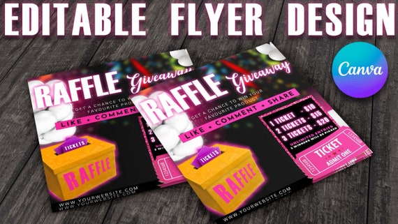 Raffle Flyer Social Media Flyer Lash Raffle Template - Etsy
