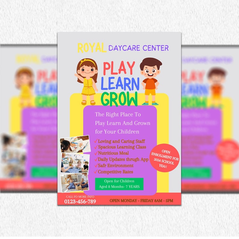 Daycare Flyer Template, Childcare Flyer, Babysitting Flyer, Home ...