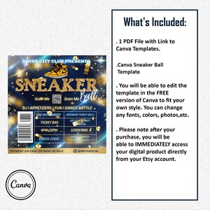Sneaker Ball Flyer, Sneaker Ball Gala, Sneaker Ball Invite, Sneaker ...