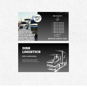 Dispatcher Business Card, Trucking Business Card, Freight Dispatch ...