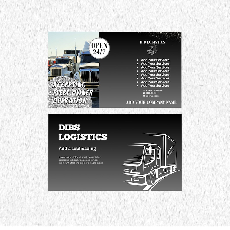 Dispatcher Business Card, Trucking Business Card, Freight Dispatch ...