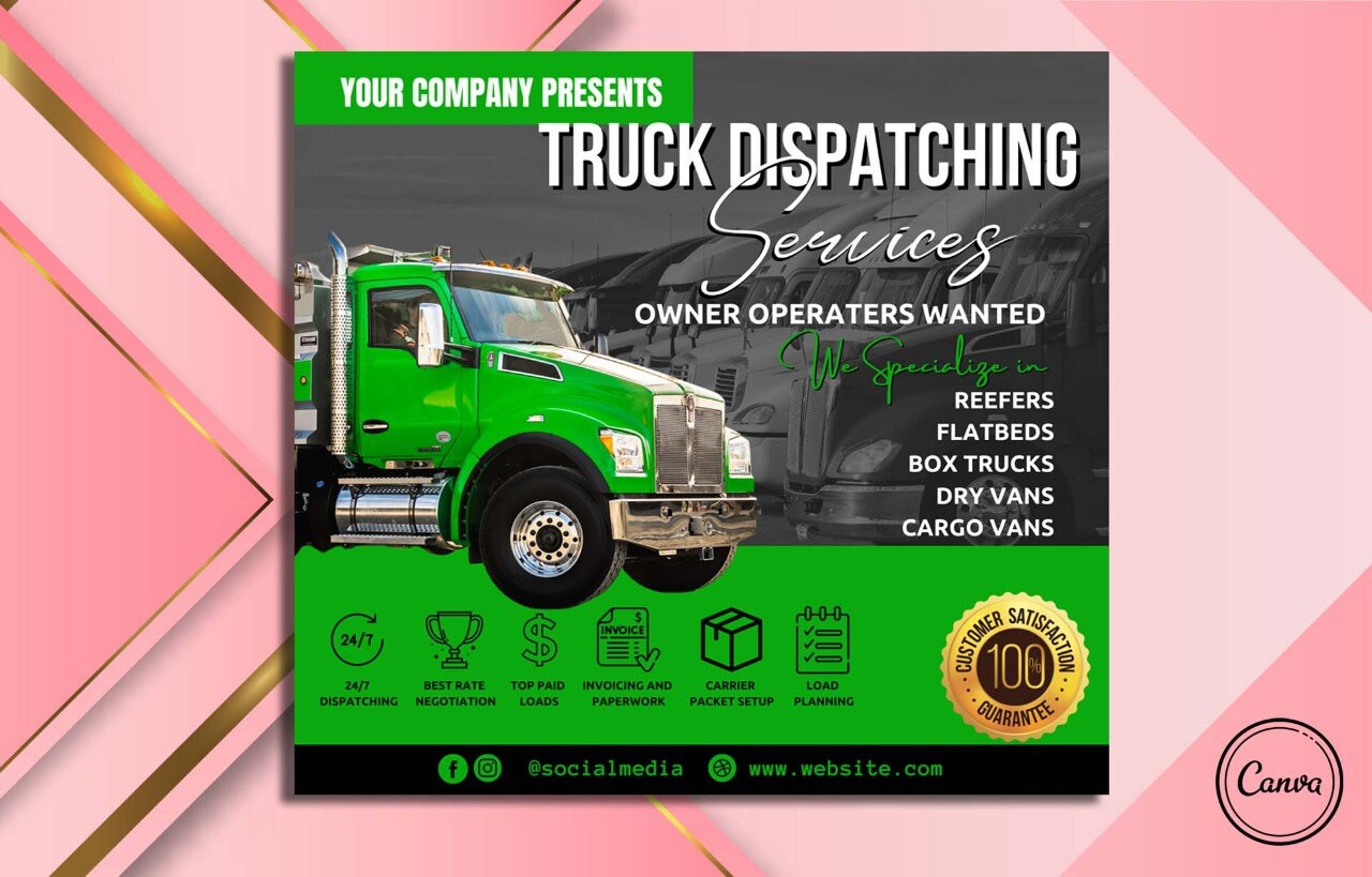 Trucking Flyer, Freight Dispatching, Dispatching Flyer, Trucking ...