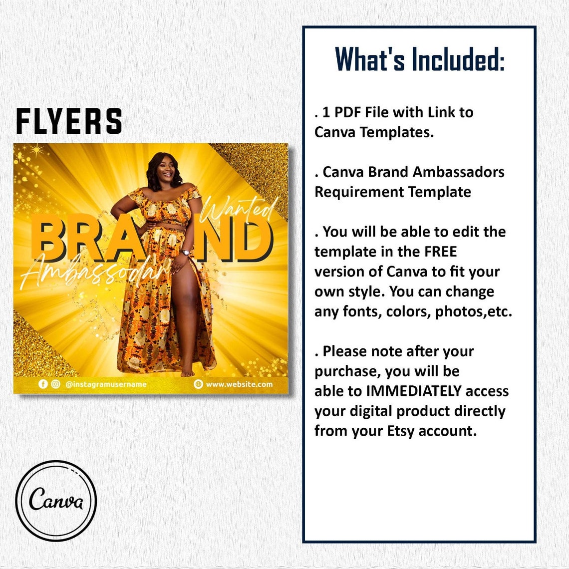 Ambassador Flyer Template, Brand Ambassador Flyer Template, Makeup ...