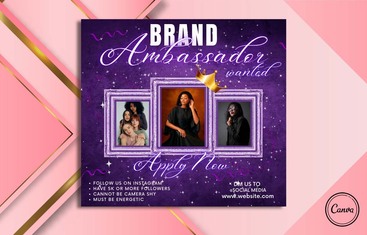 Ambassador Flyer Template, Brand Ambassador Flyer Template, Makeup ...