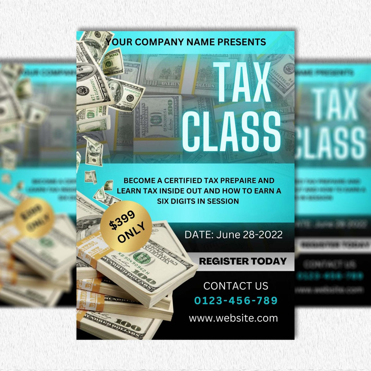 Tax Flyer, Tax Prep Service Flyer, DIY Tax Flyer, Tax Season, Tax ...