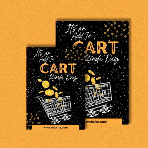 DIY Add to Cart Flyer Shopping Flyer Editable Flyer - Etsy