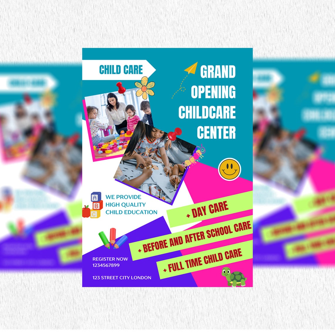 Daycare Flyer Template, Childcare Flyer, Babysitting Flyer, Home ...