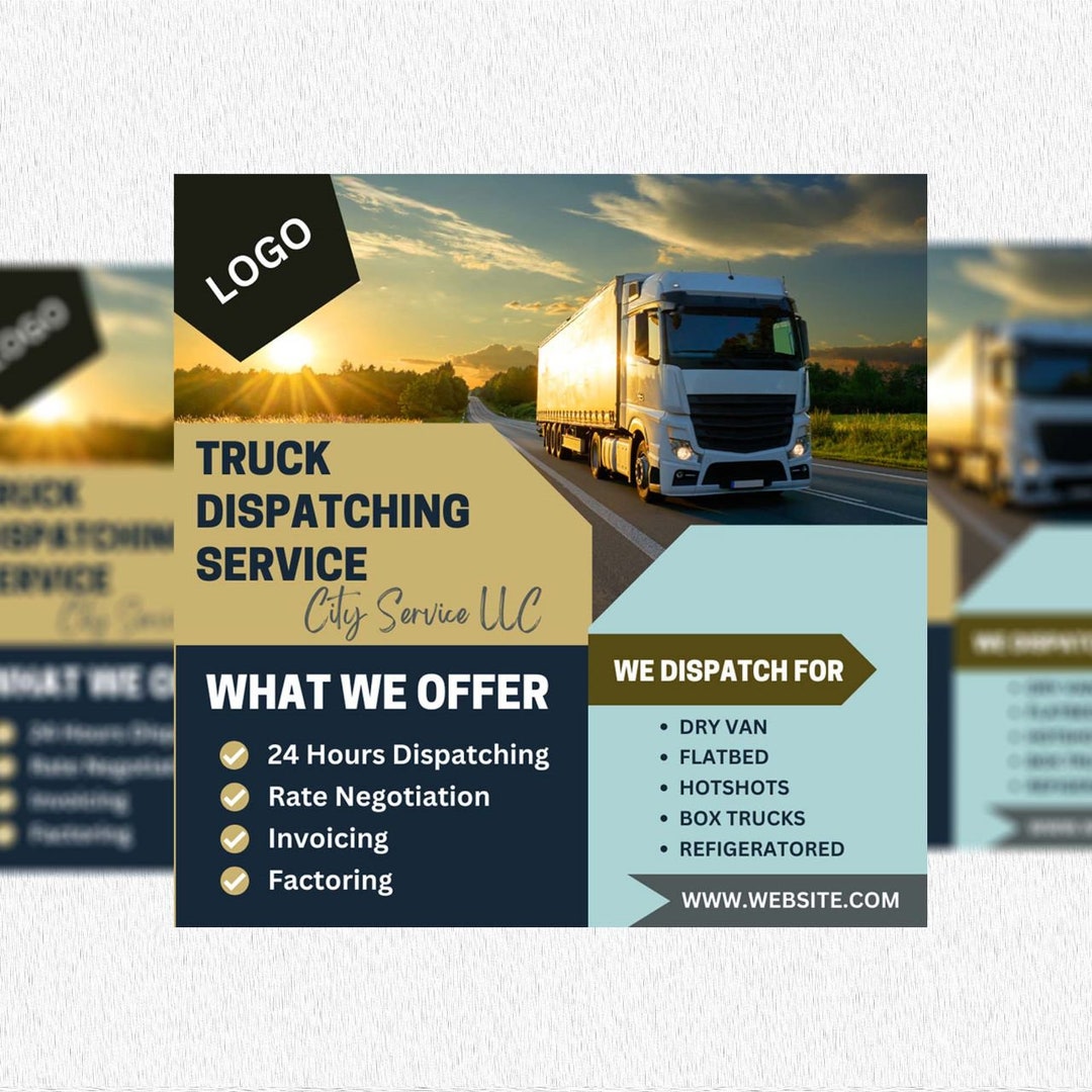Trucking Flyer, Freight Dispatching, Dispatching Flyer, Trucking ...
