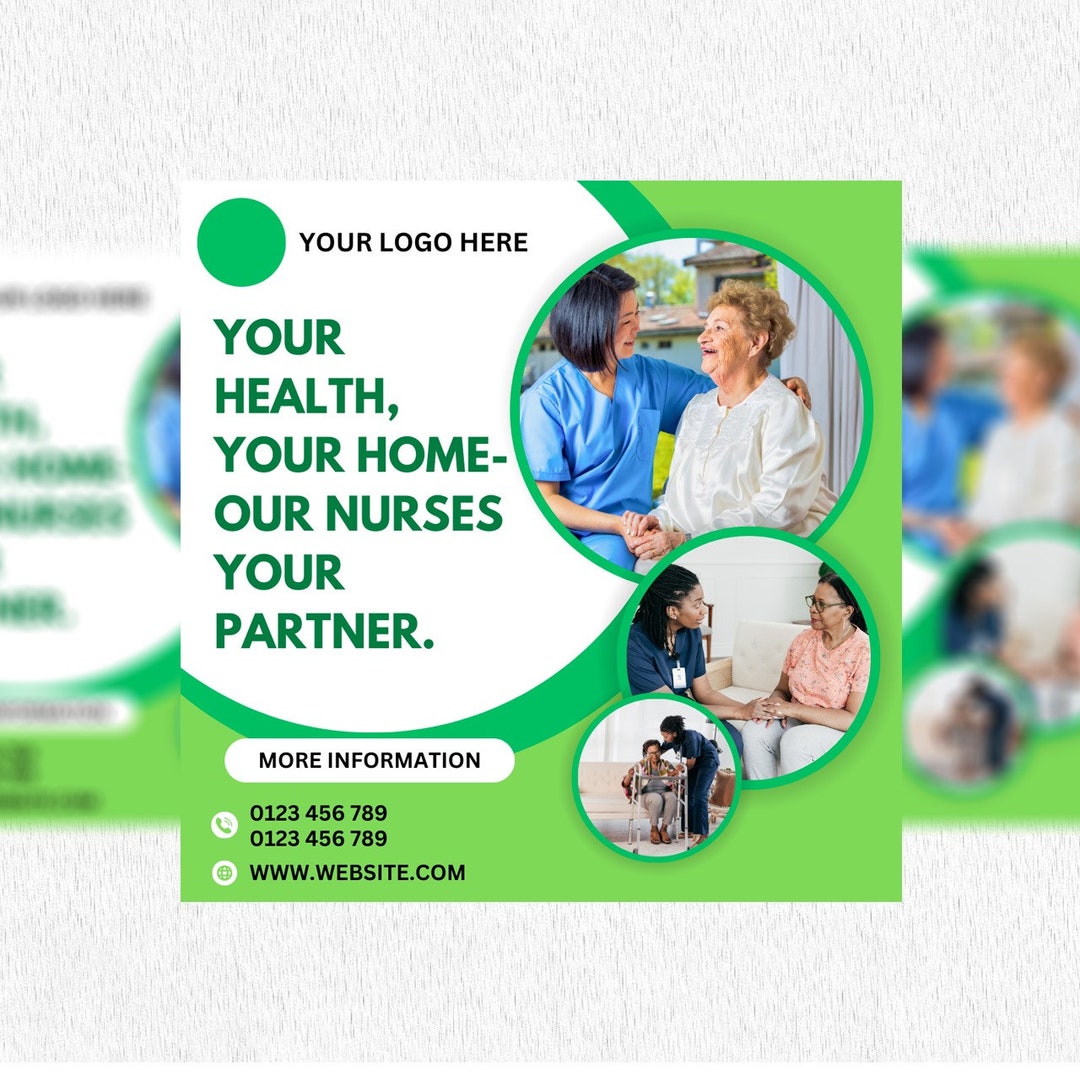 Home Care Flyer, Home Care Service Flyer Template, Nurse Caregiving ...