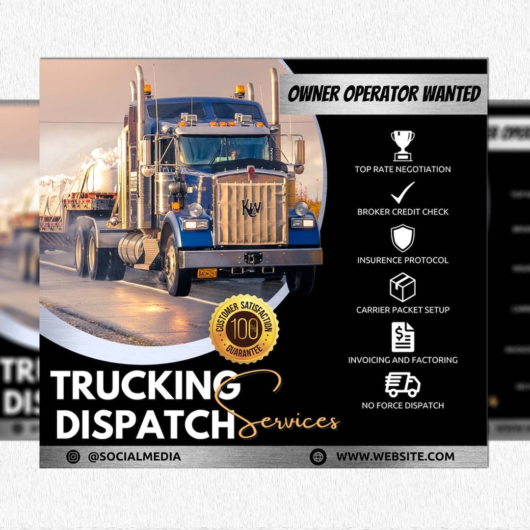 Trucking Flyer, Freight Dispatching, Dispatching Flyer, Trucking ...