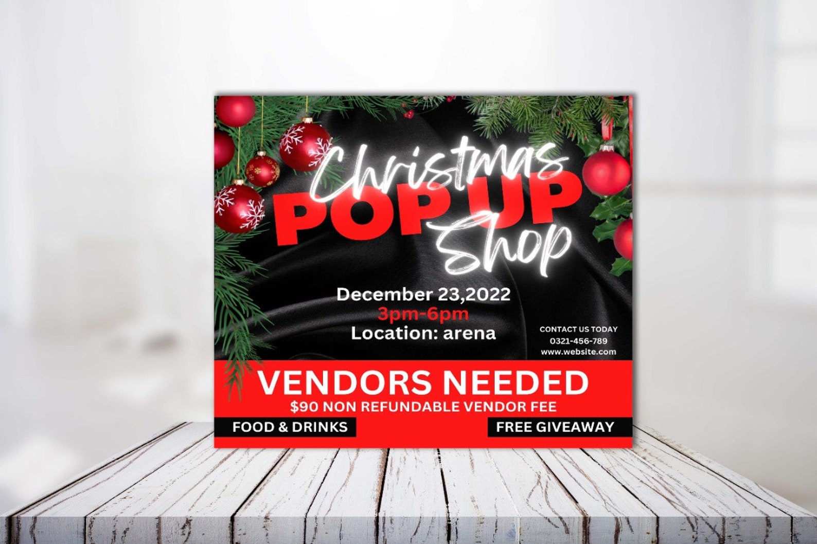 Pop up Shop Flyer, Pop up Shop Template, DIY Editable Flyer, Grand ...