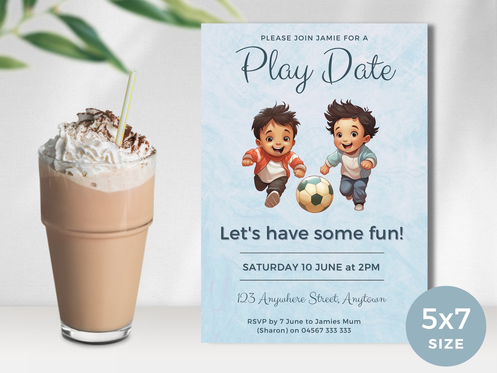 Printable Playdate Invitation Template, Let's Have Some Fun, Play Date ...