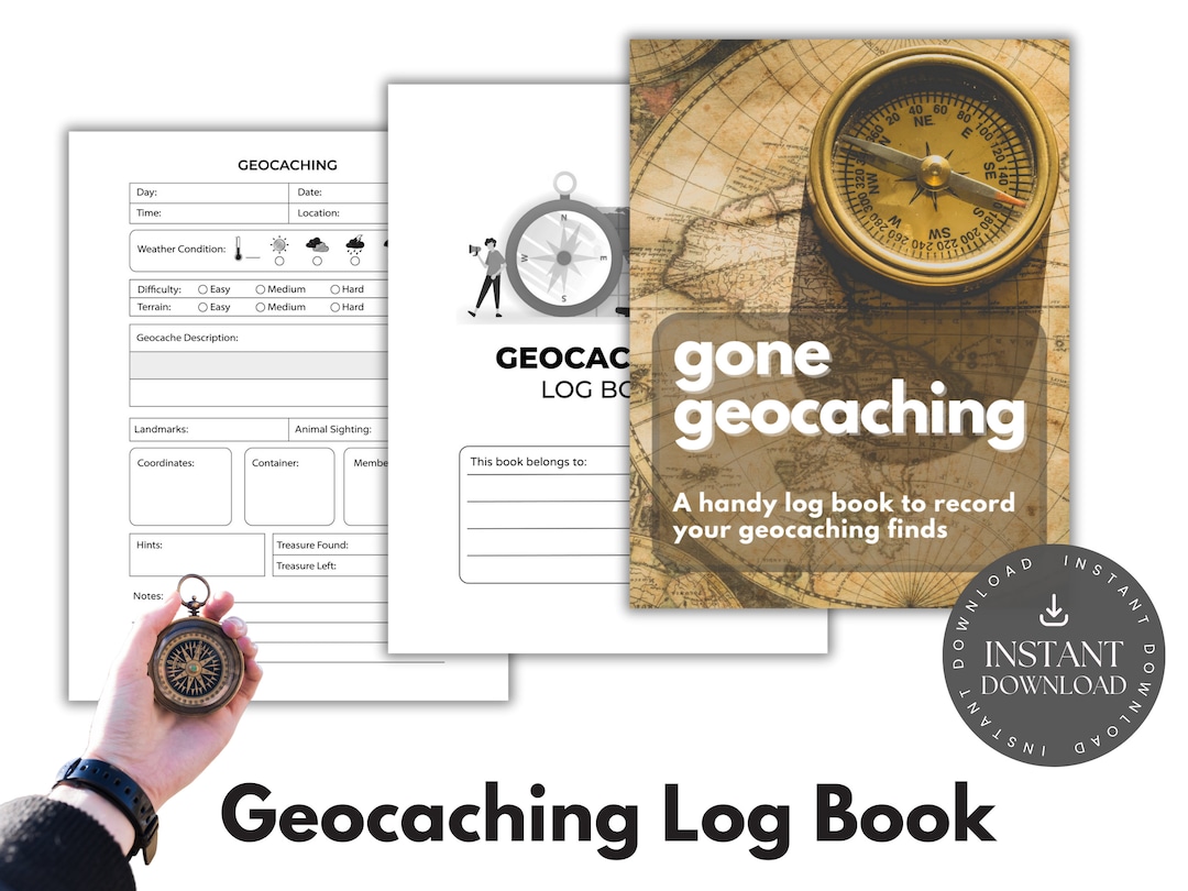 Printable Geocaching Log Book, Capture Your Geocache Adventures, One ...