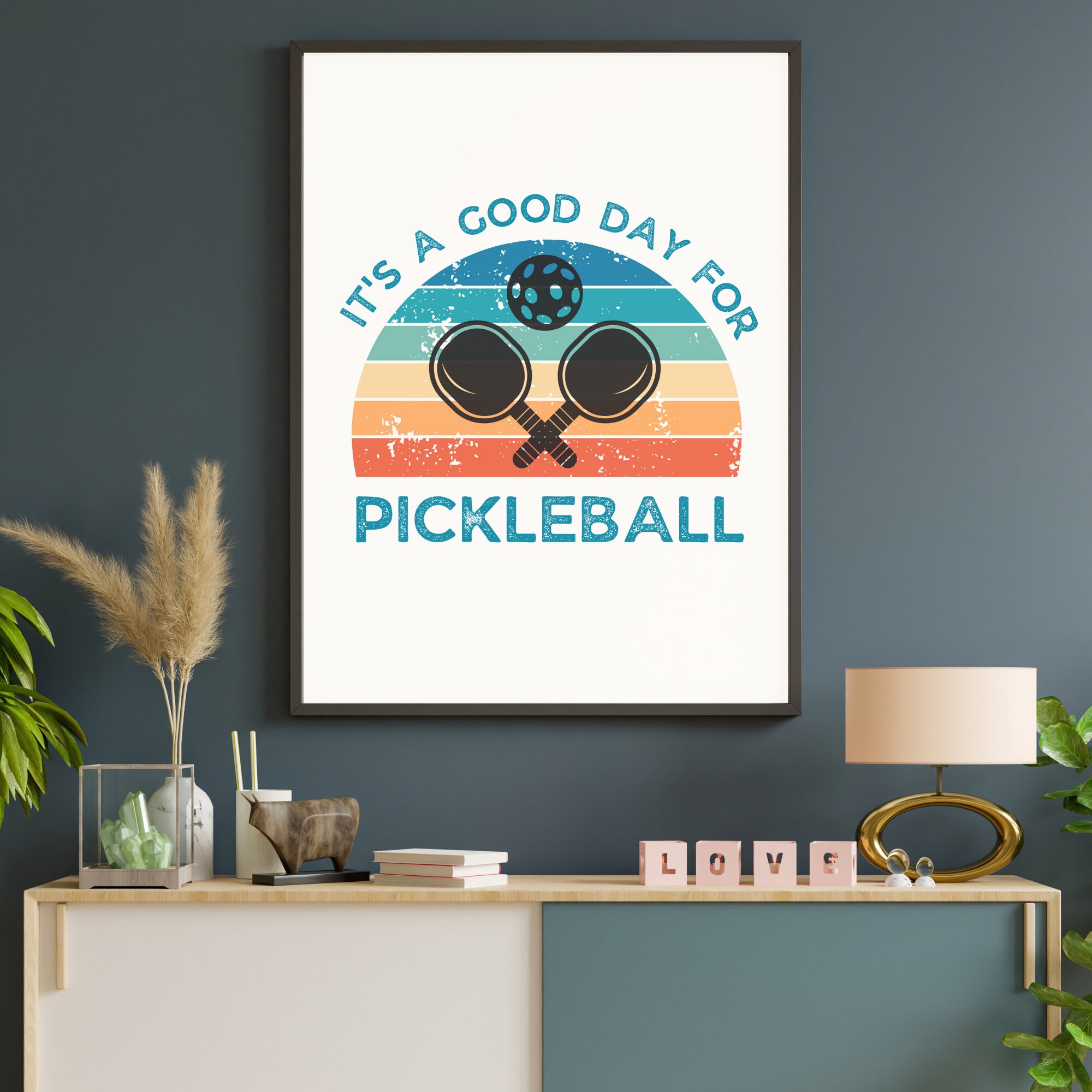 Pickleball Poster Printable Digital Wall Art INSTANT - Etsy