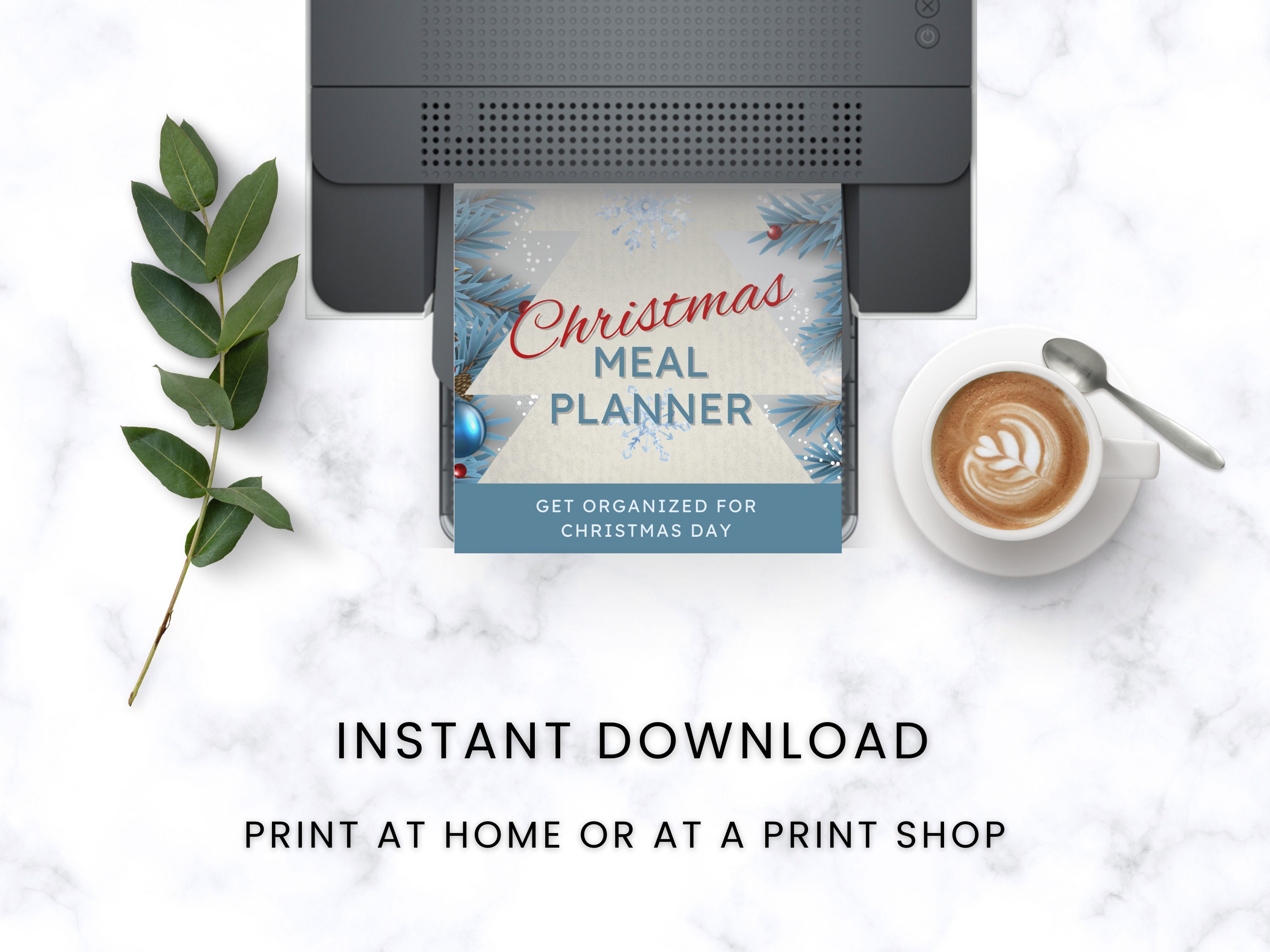 Christmas Food Planner Printable | Recipe Sheets | Grocery List ...