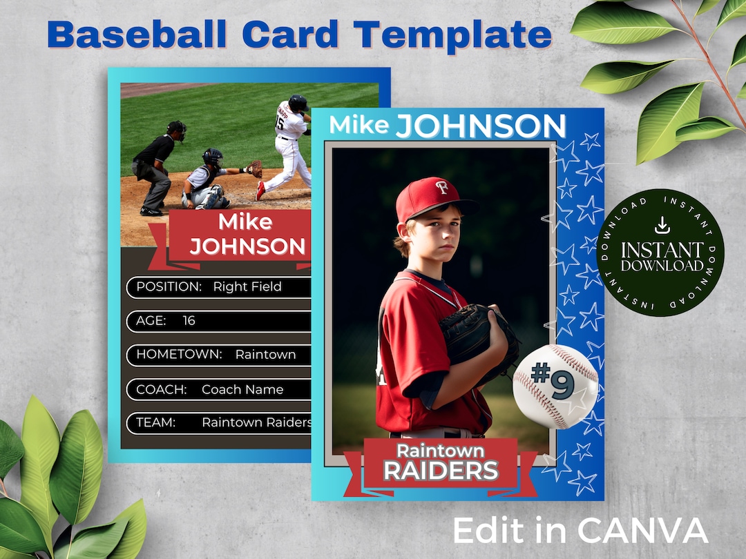 Baseball Card Template | Create Custom Team Member Cards With Ease ...