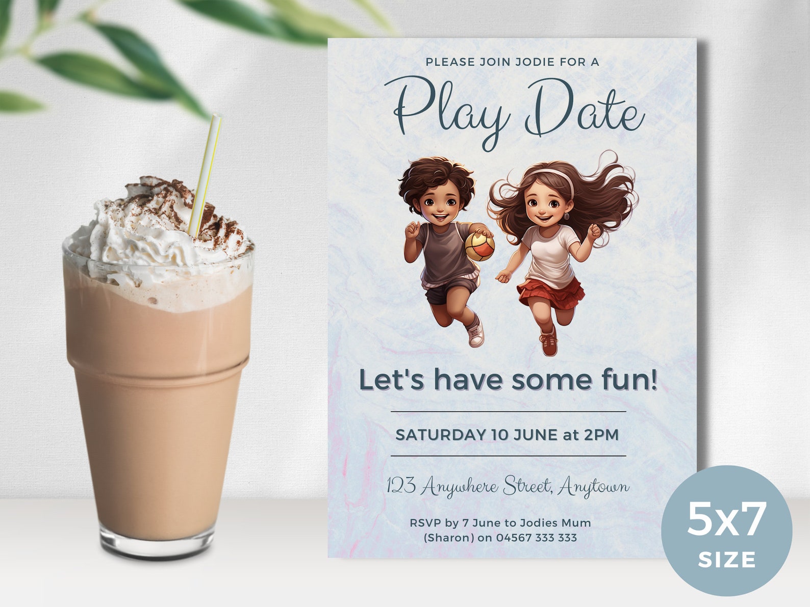 Printable Playdate Invitation Template, Let's Have Some Fun, Play Date ...