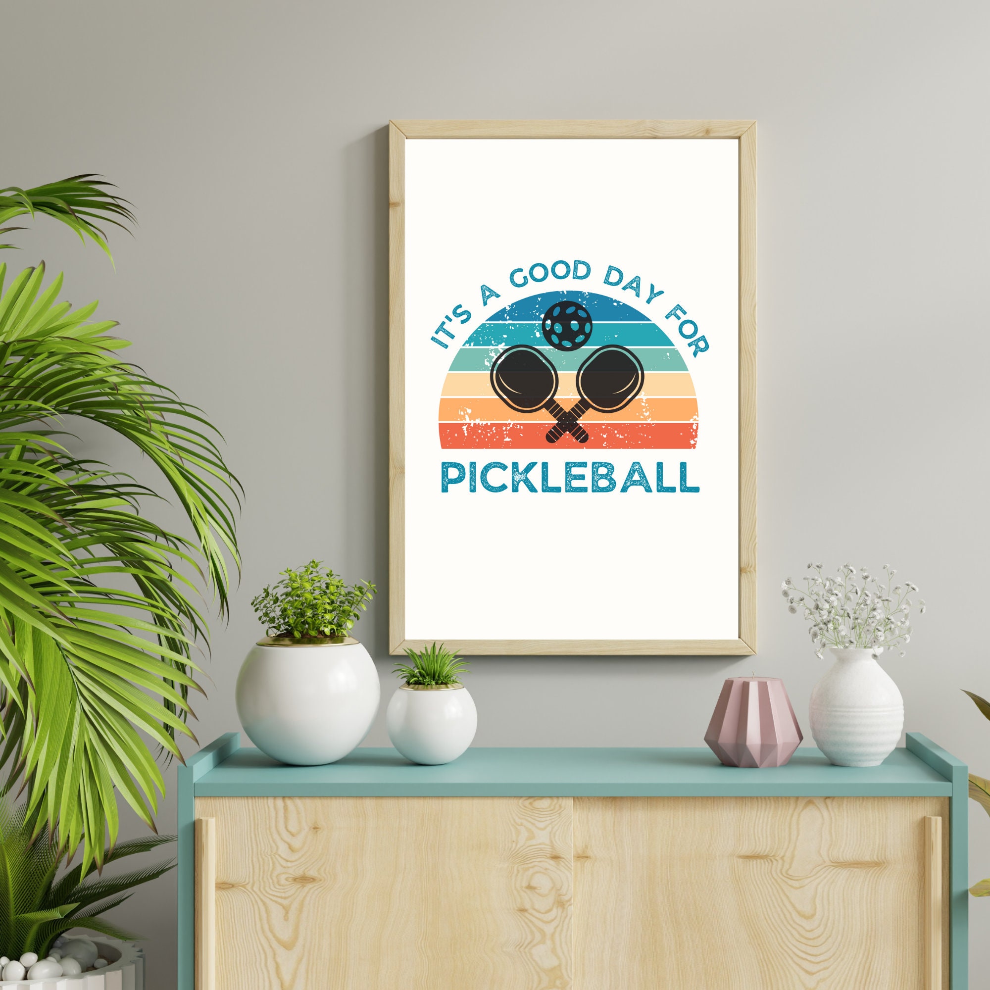 Pickleball Poster Printable Digital Wall Art INSTANT - Etsy