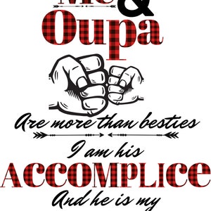 Me & Oupa We Are More Than Besties SVG Digital Download - Etsy