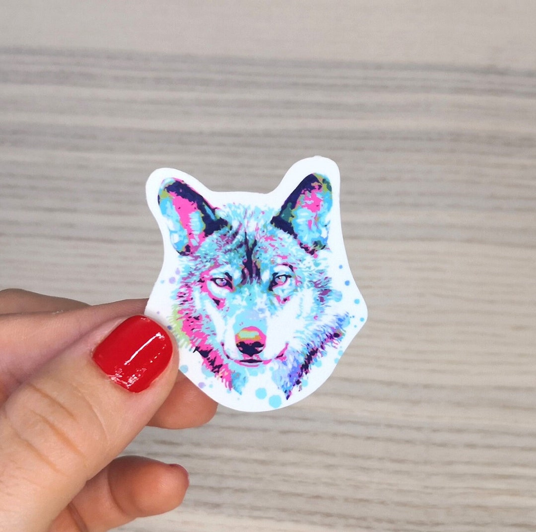 Lupo Waterproof Multicolor Sticker for Water Bottle, Laptop, Mobile ...