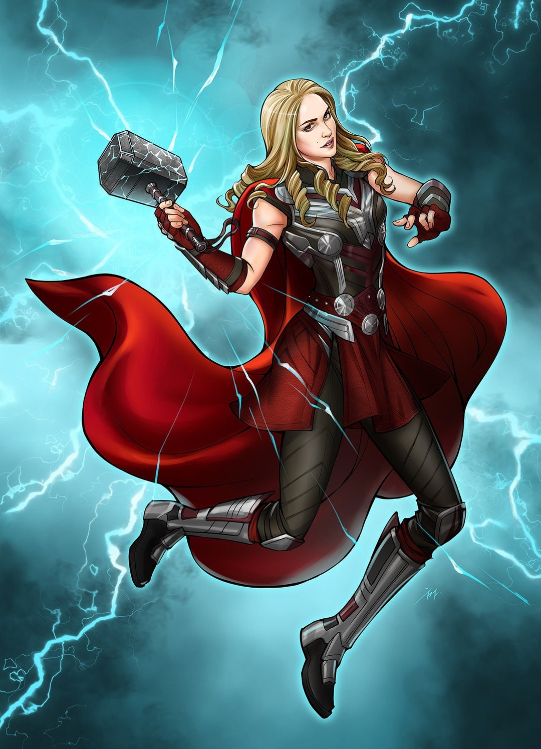 Jane Foster: the Mighty Thor (signed Poster Fanart Print) - Etsy