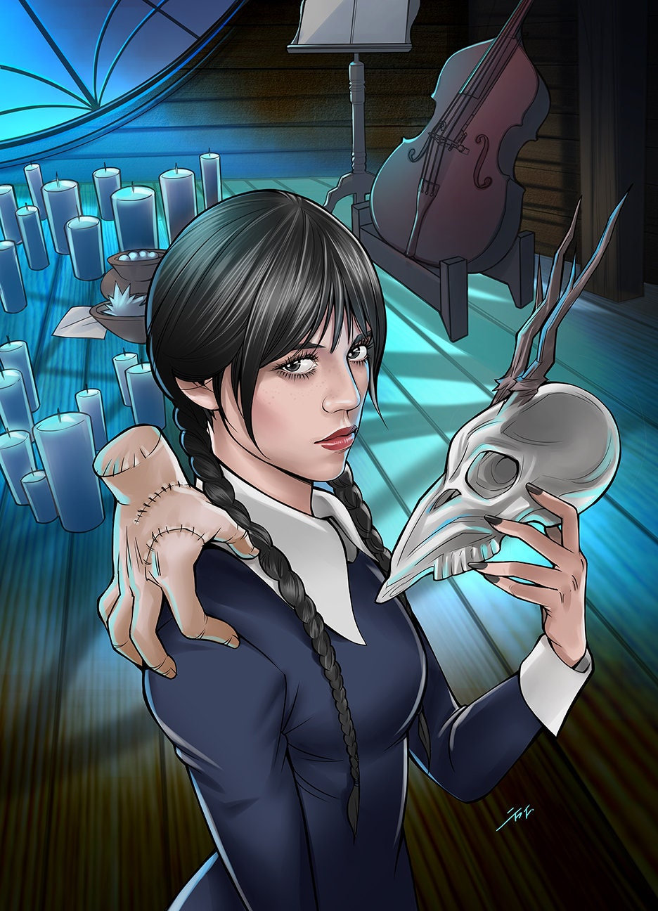 Wednesday (signed Poster Fanart Print) - Etsy