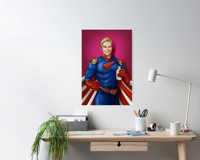 Homelander signed Poster Fanart Print - Etsy