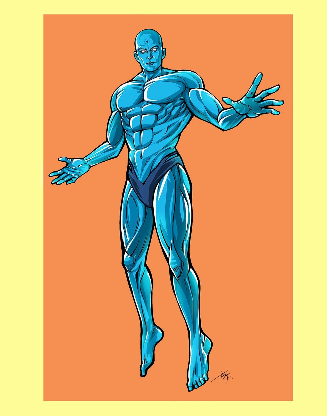 Dr. Manhattan (signed Mini Print） - Etsy