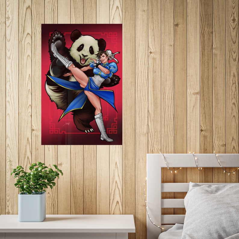 Chun Li (artist Signed Poster Fanart Print) Streetfighter Panda Game ...