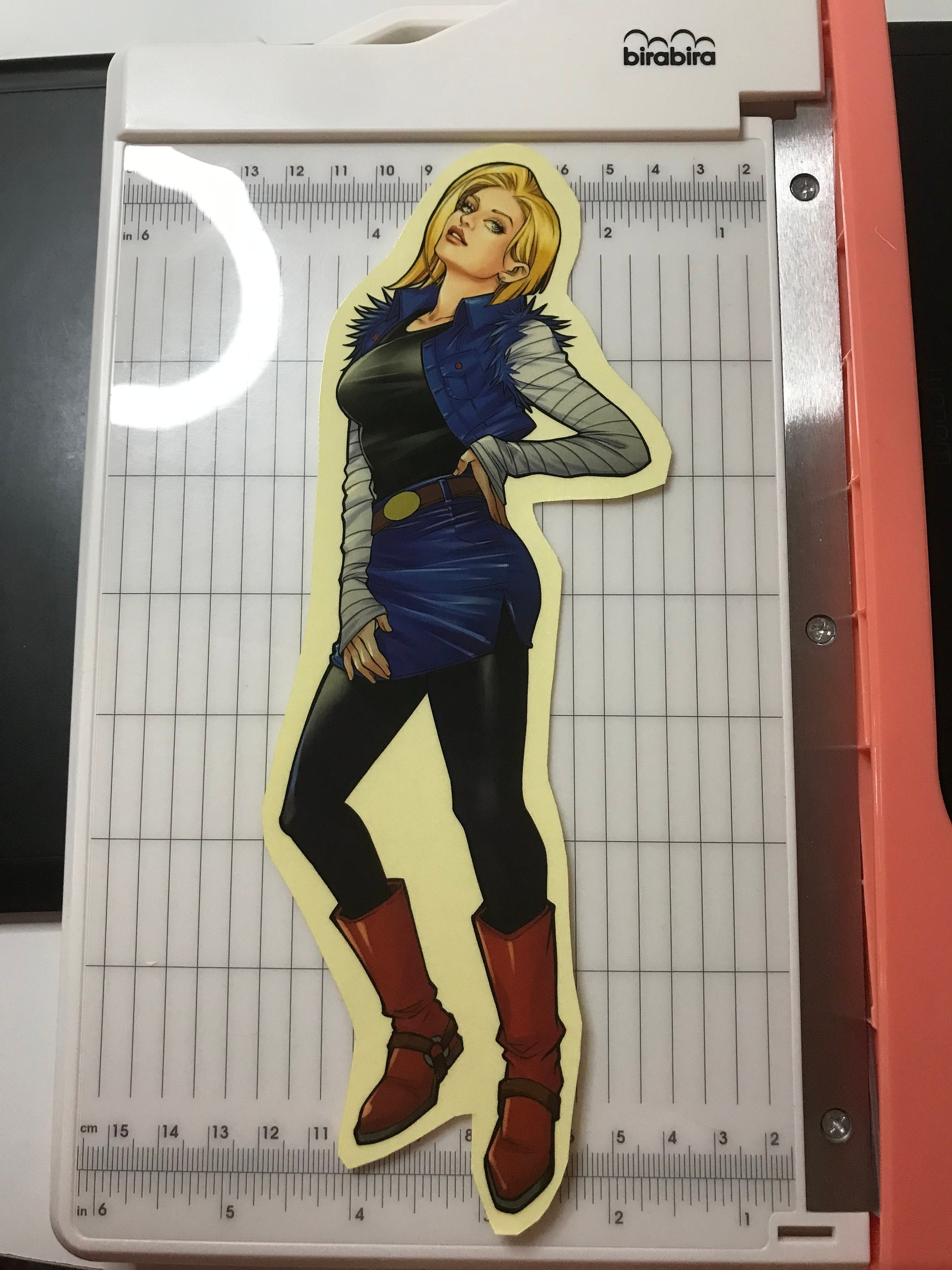 Android 18 Dragon Ball Transparent Outdoor Stickers, Hand-cut, 1pcs ...