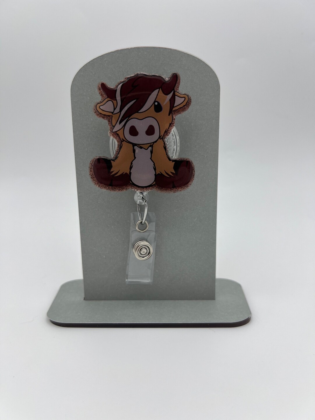 Cow Badge Reel // Highland Cow Badge Reel // Brown Cow Badge Reel ...