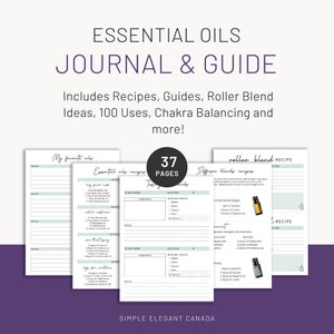 Essential Oil Journal | Templates | Digital Journal | Printable ...