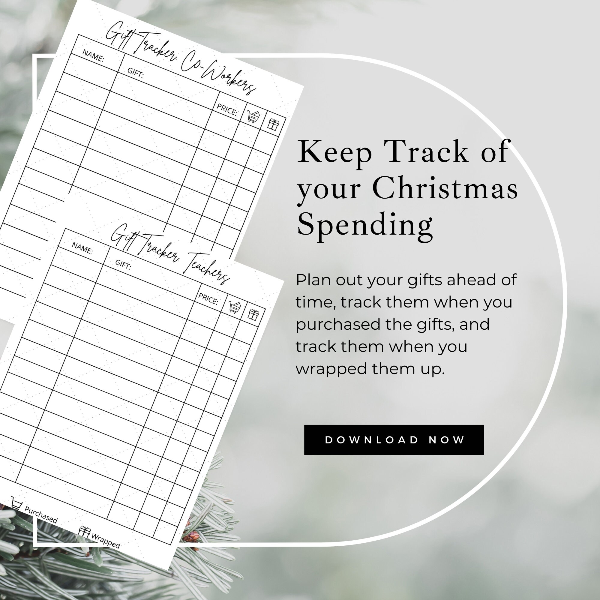 Christmas Planner Printable, Holiday Planner, Winter Bucket List, Dear ...
