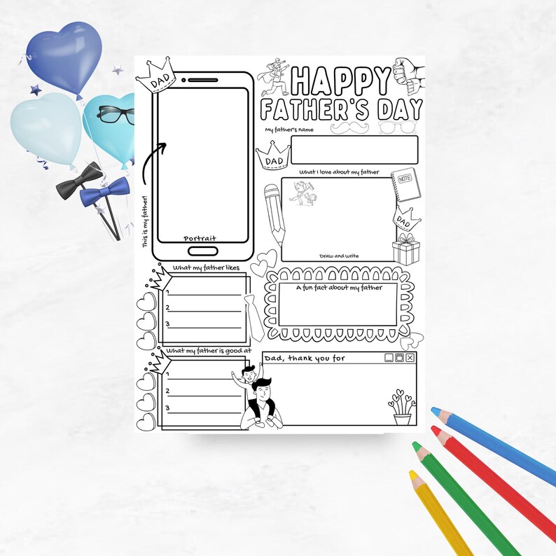 Father's Day Printable Gift for Dad From Kids – All About Dad ...