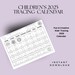 2025 Kids Traceable Calendar: Handwriting Practice (instant Download ...