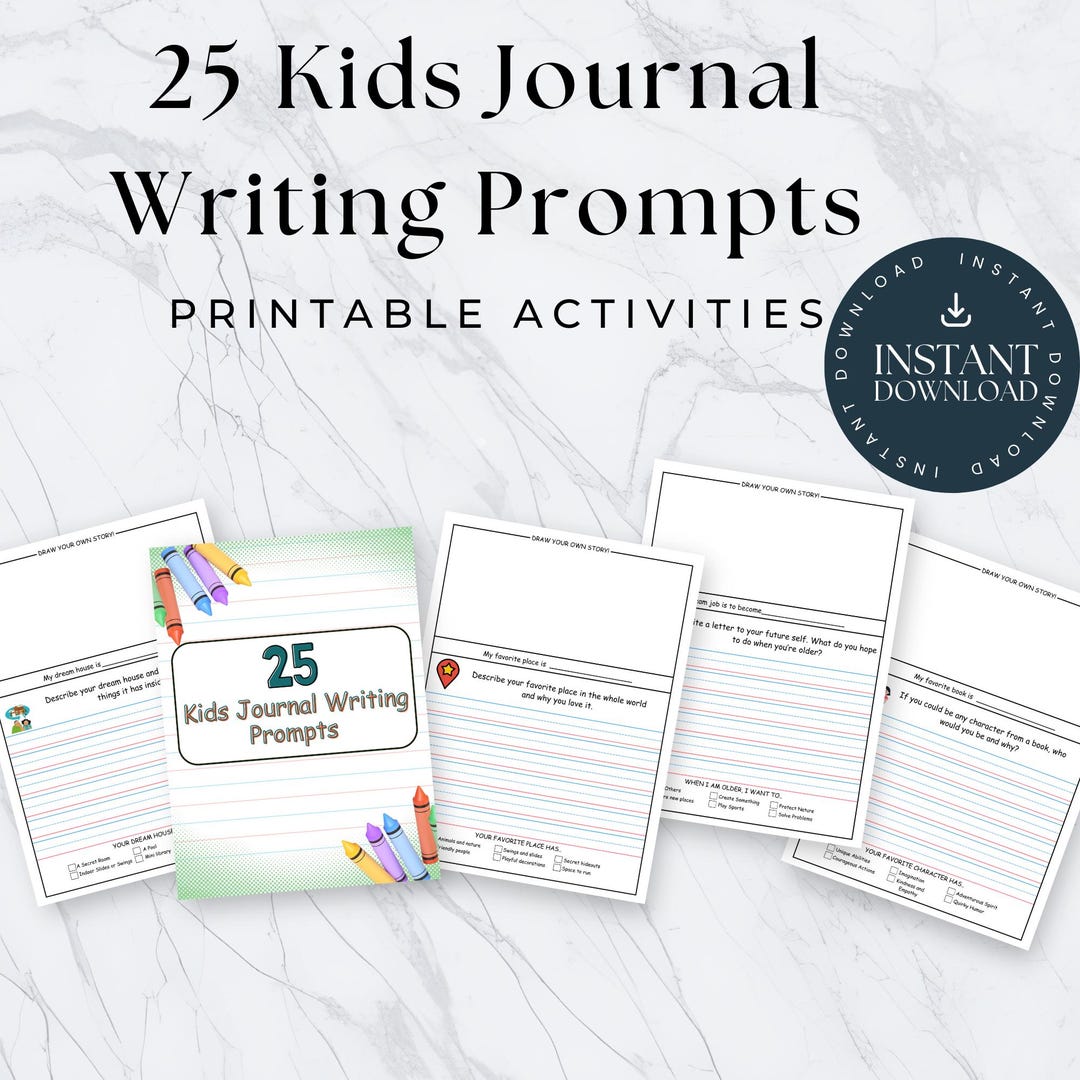 25 Kids Journal Writing Prompts | Fun Creative Writing Ideas for Kids ...