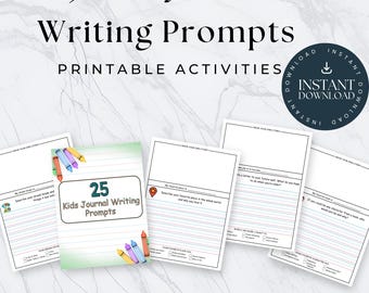 Journal Writing Prompts for Kids Printable - Etsy
