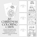 Christmas Coloring Cards for Kids: 20 Printable Holiday Designs ...