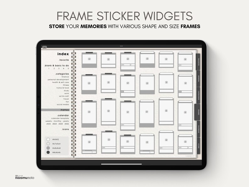 Ultimate Digital Sticker Book Widget Goodnotes Planner - Etsy