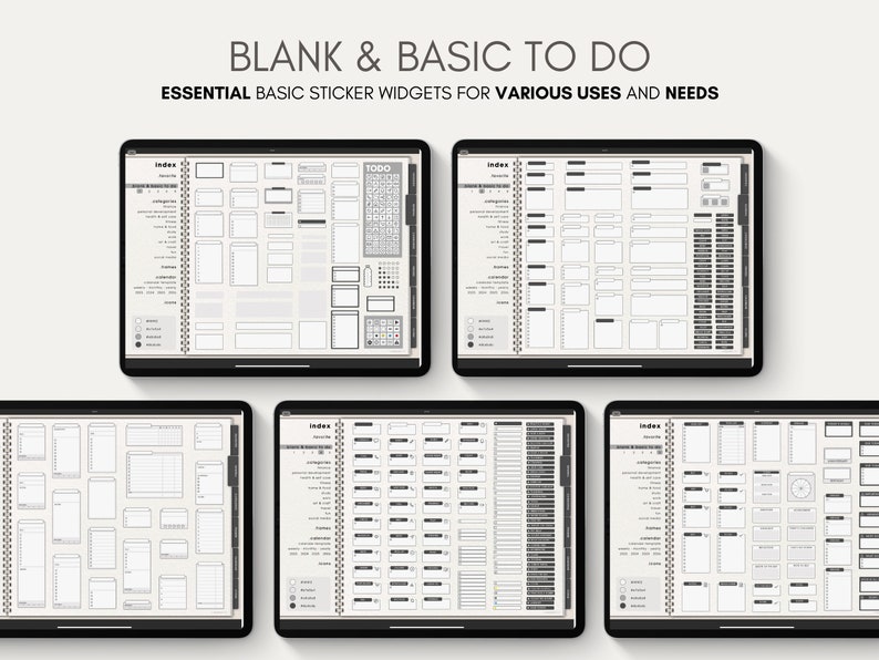 Ultimate Digital Sticker Book Widget Goodnotes Planner - Etsy