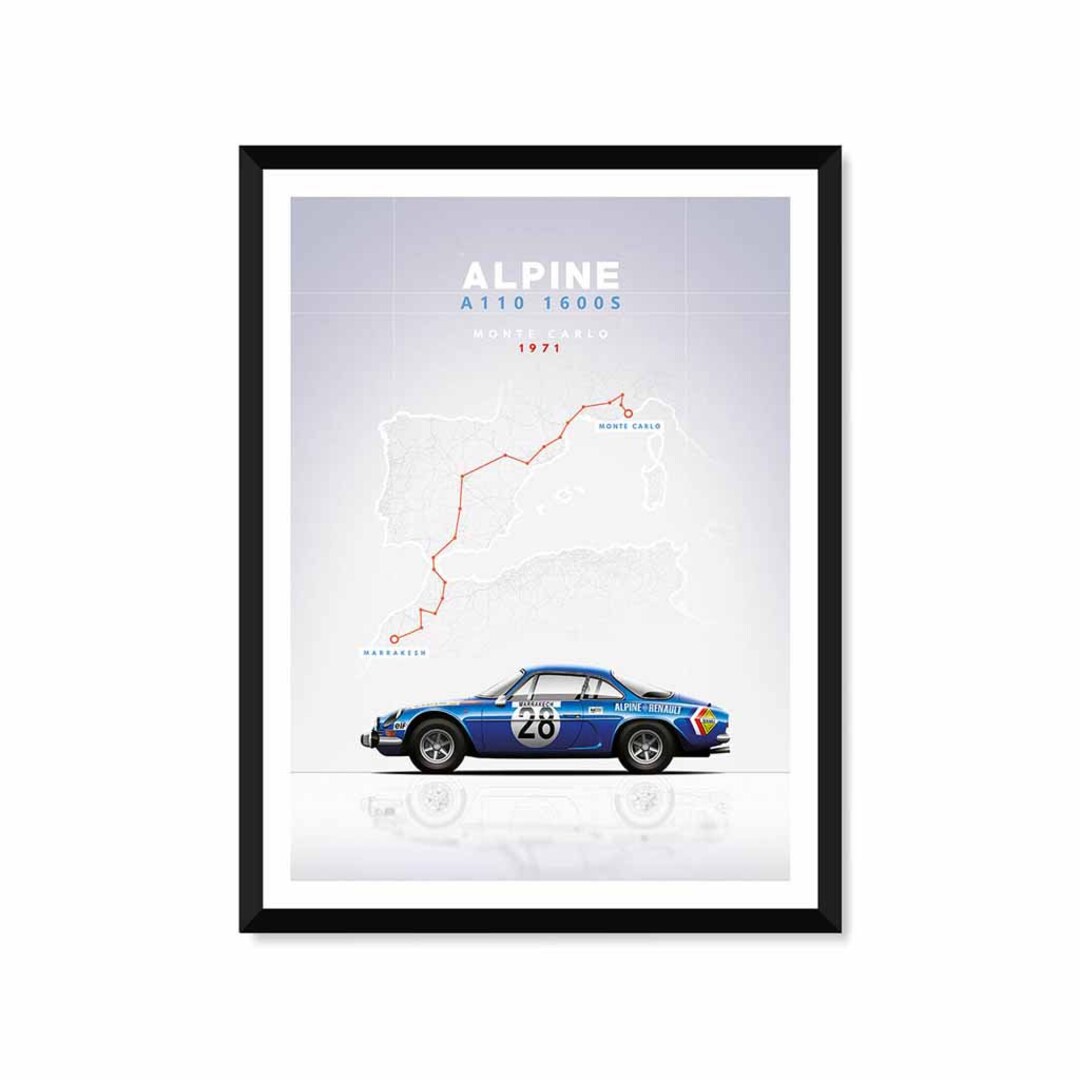 A110 Race Car Poster Rally Car Poster Motorsport Car - Etsy
