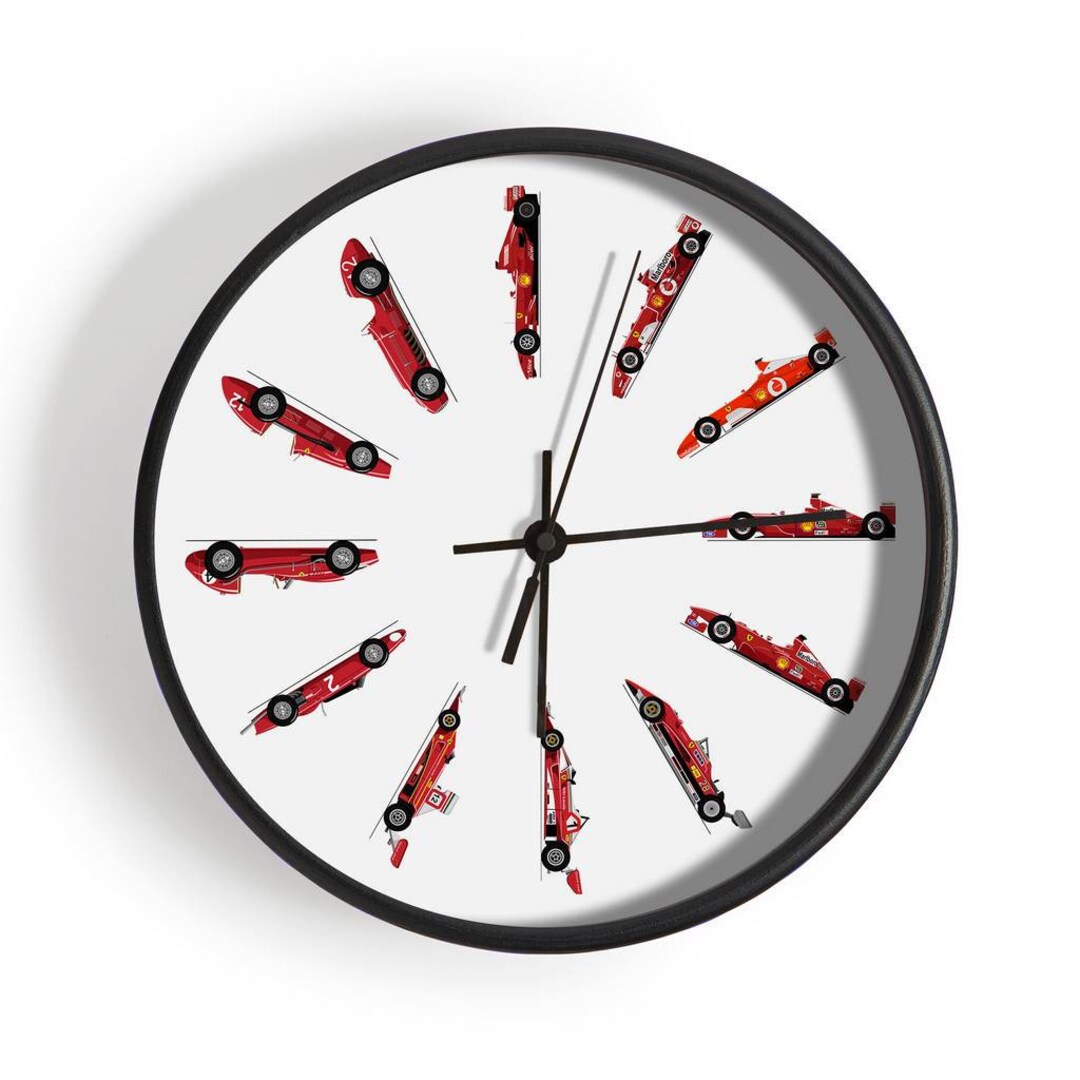 Car Wall Clock Formula 1 Clock Grand Prix Cars - Etsy
