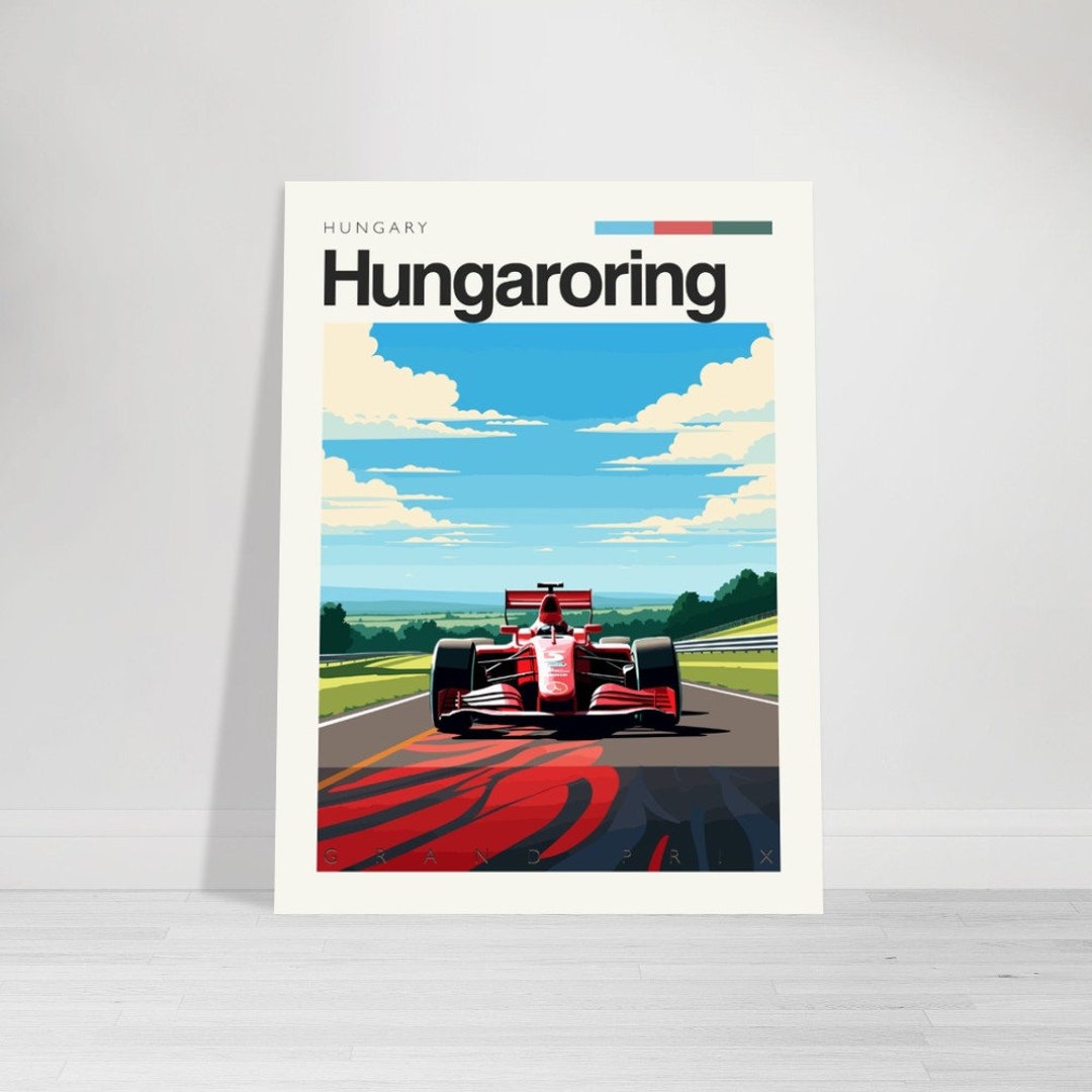 Hungaroring Posterhungarian Grand Prix Printf1 Race Track Posterformula ...
