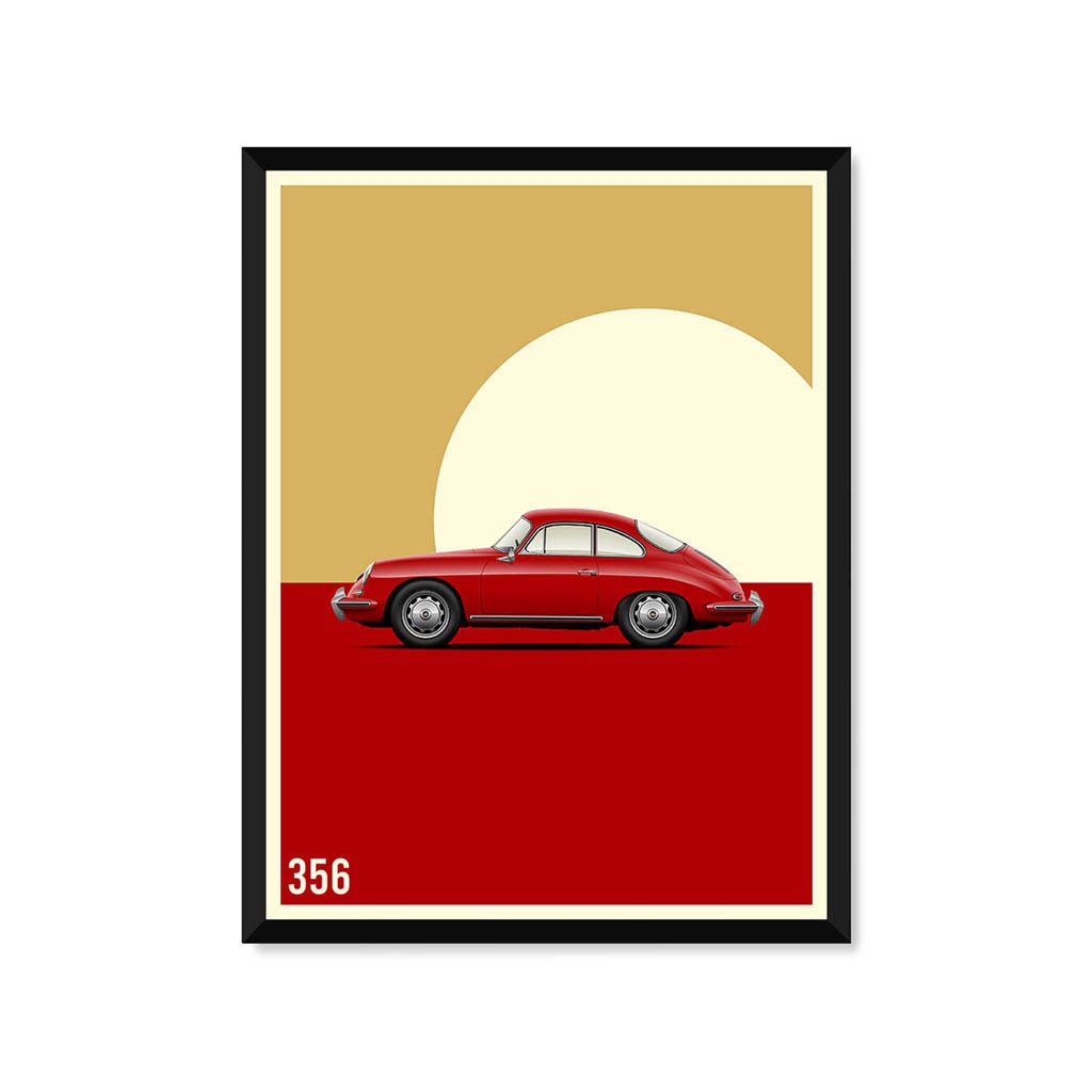 Vintage 356 Poster Classic Car Print Car Poster - Etsy