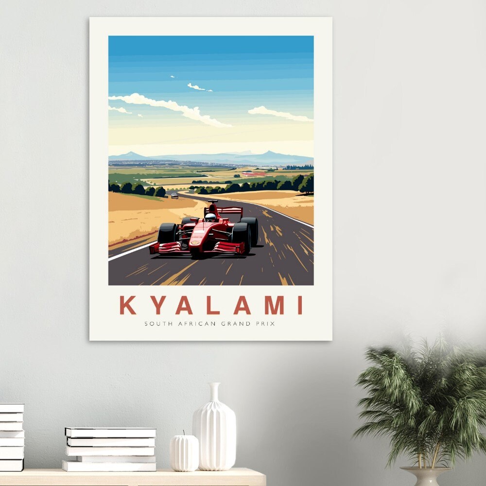 Kyalami Aires PosterGrand-Prix-Druck von SüdafrikaF1 Race Track Poster ...