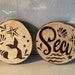 Mermaid Wooden Pyrography Coasters. - Etsy
